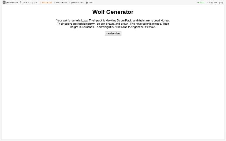 Wolf Generator