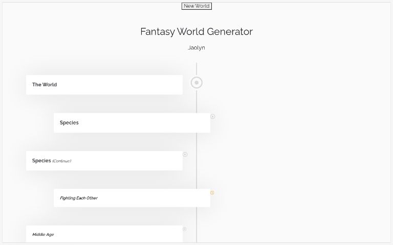 Fantasy World Generator