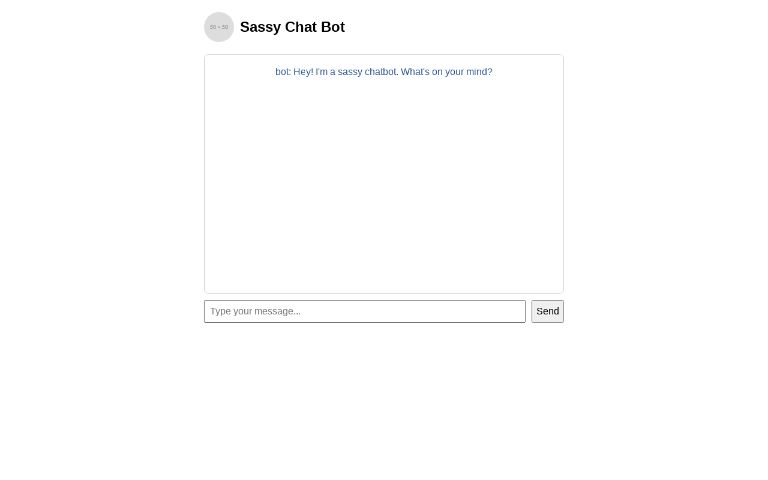 Sassy Chat Bot
