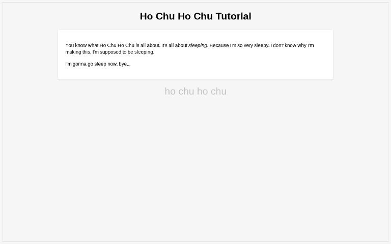 LETS HAVE A HO CHU HO CHU PARTYYYYY ― Perchance Generator