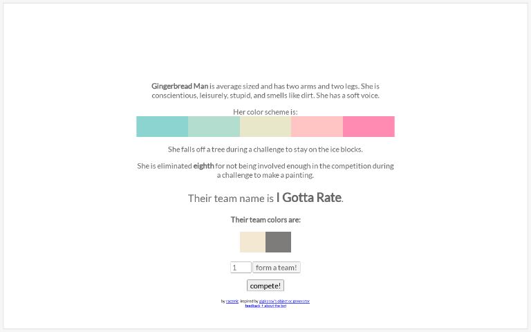 Object Show Character Generator