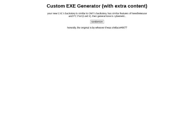Custom EXE Generator (with extra content)