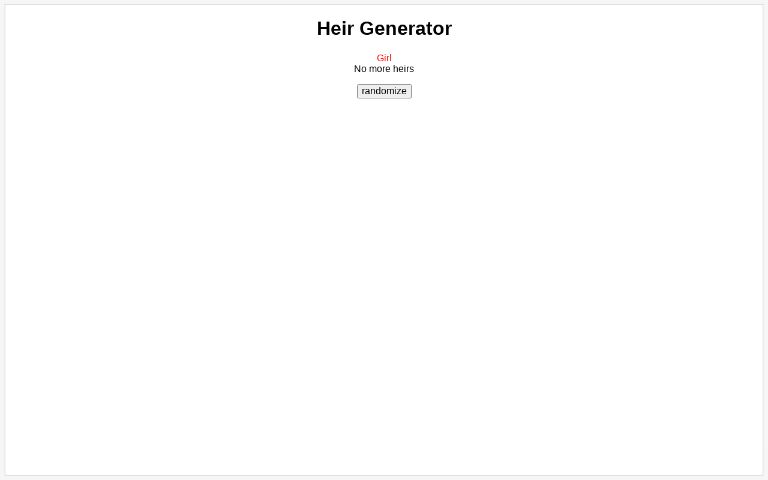 Heir Generator