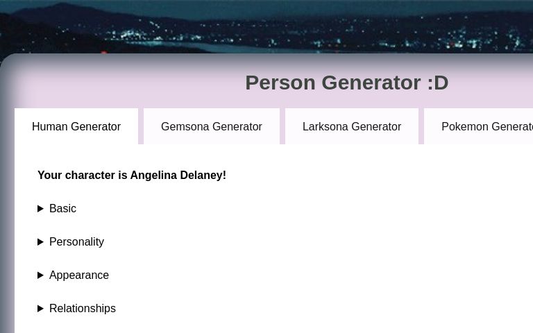 Person Generator :D