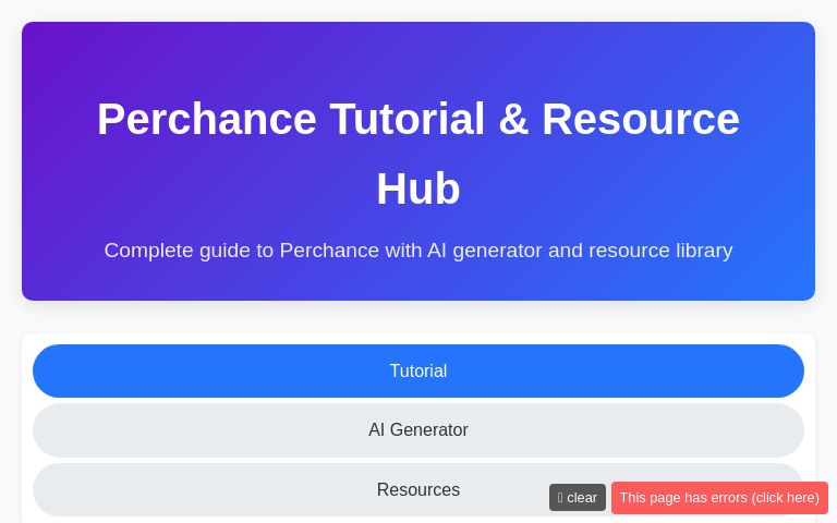 Perchance Tutorial & Resource Hub ― Perchance Generator