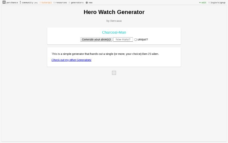 Hero Watch Generator