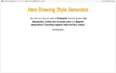 Hero Drawing Style Generator