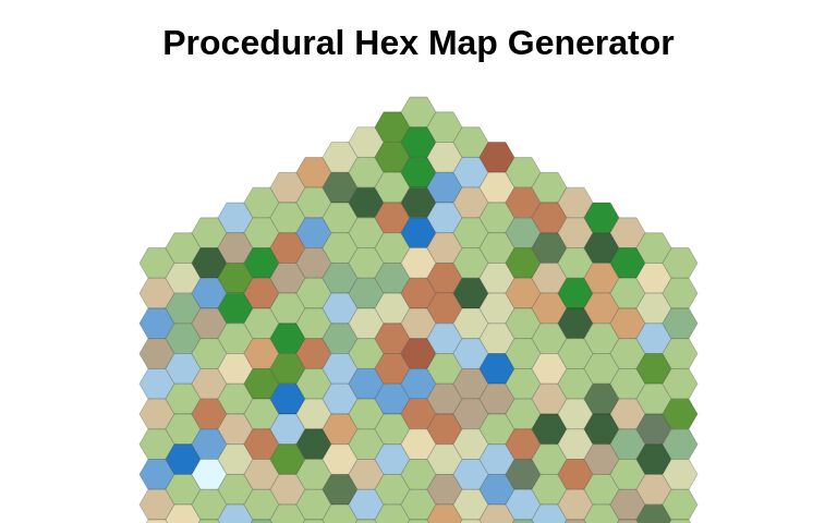 Procedural Hex Map Generator