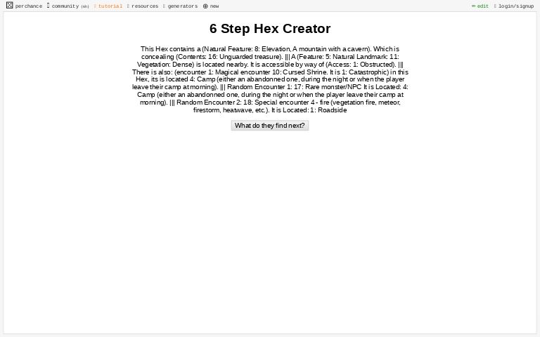 6 Step Hex Creator ― Perchance Generator