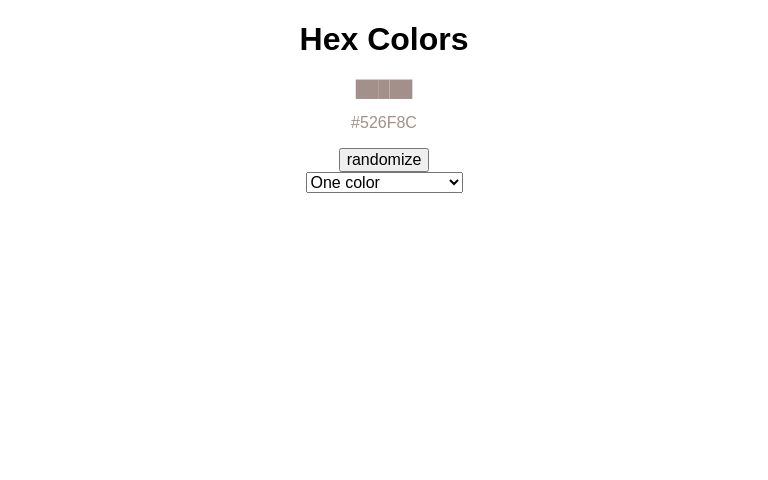 Hex Colors ― Perchance Generator