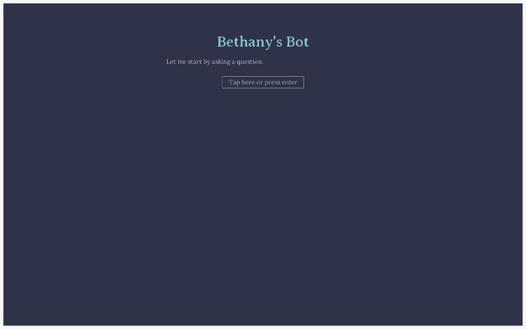 Bethany's Bot ― Perchance Generator