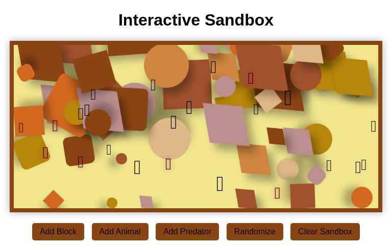 Interactive Sandbox ― Perchance Generator