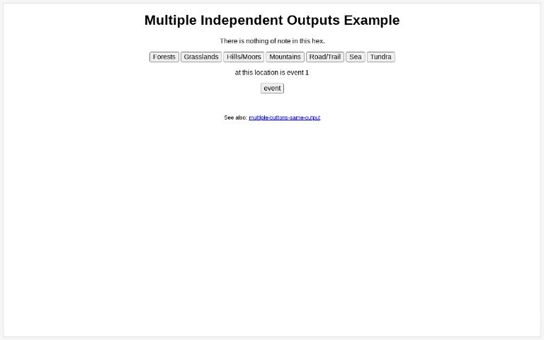 Multiple Independent Outputs Example ― Perchance Generator
