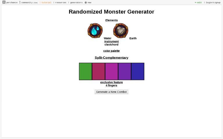 Randomized Monster Generator