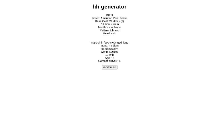 hh generator