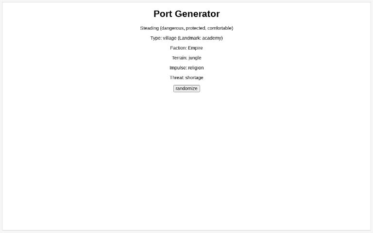 Port Generator