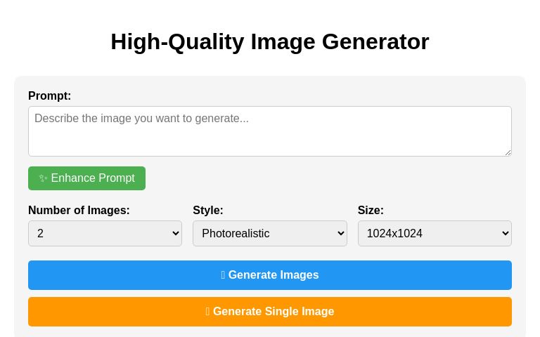 High-Quality Image Generator