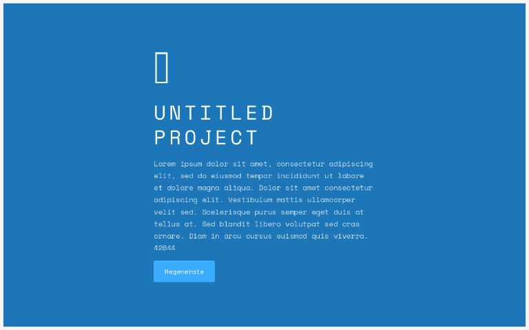 Untitled Project ― Perchance Generator