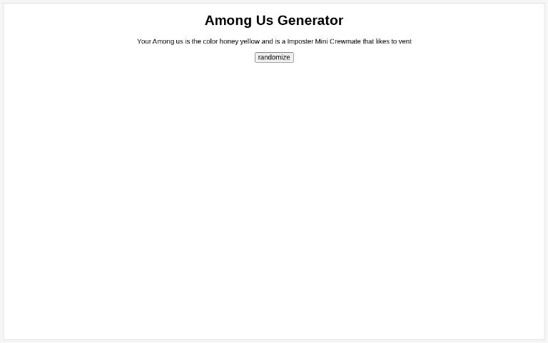 Among Us Generator