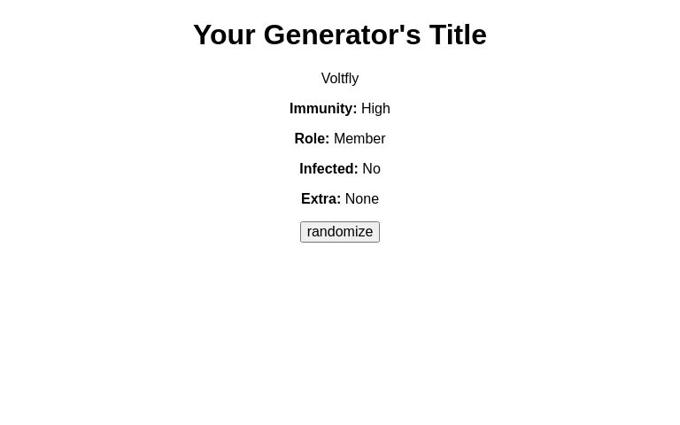 Hivegen Bug Generator