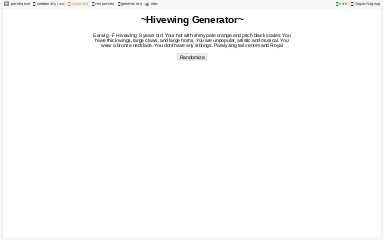 ~Hivewing Generator~