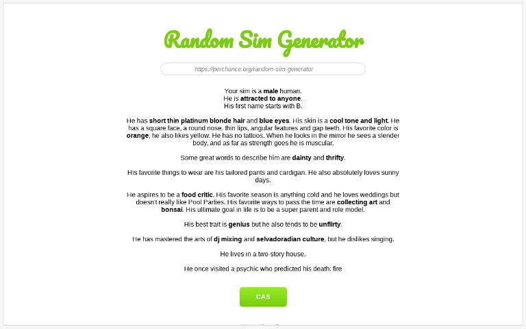 Random Sim Generator
