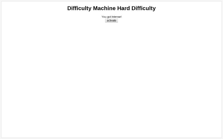 Difficulty Machine Hard Difficulty ― Perchance Generator