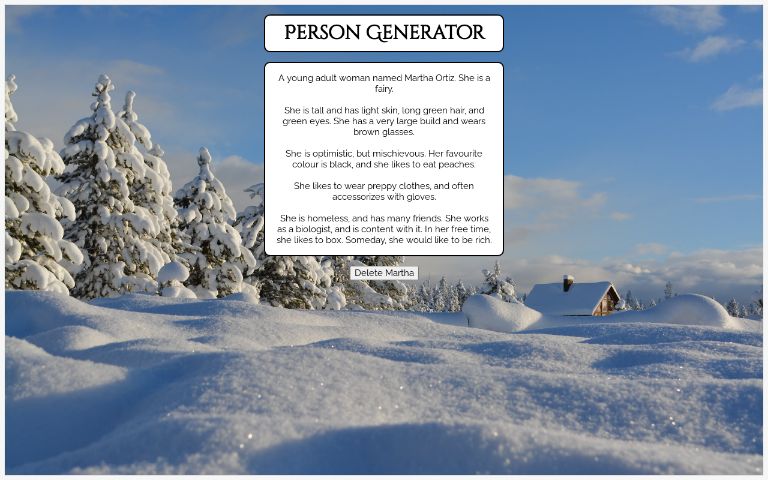 Person Generator