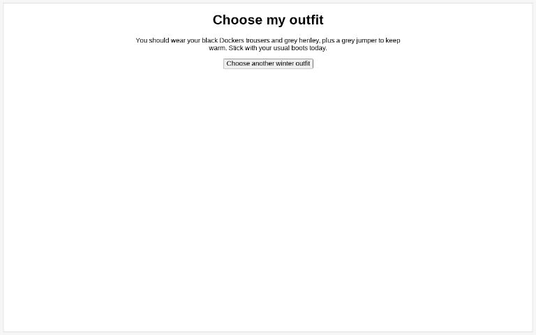 Choose my outfit ― Perchance Generator