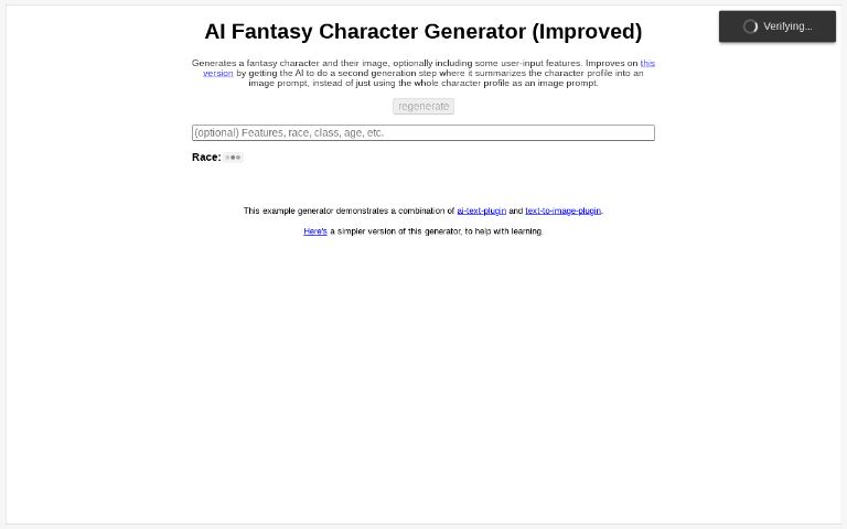Ai Character Design Example Improved ― Perchance Generator