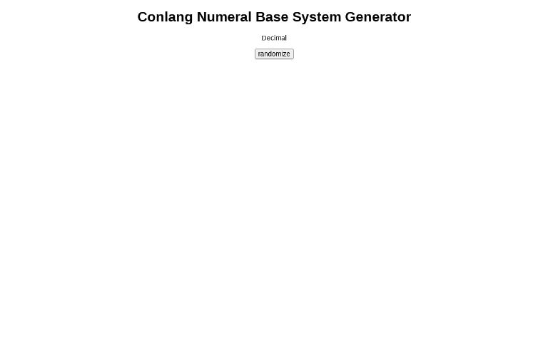 Conlang Numeral Base System Generator