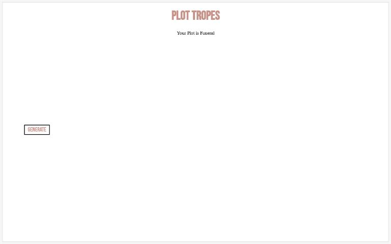 Plot Tropes ― Perchance Generator