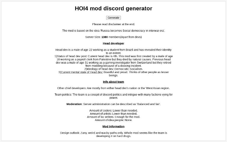 HOI4 mod discord generator
