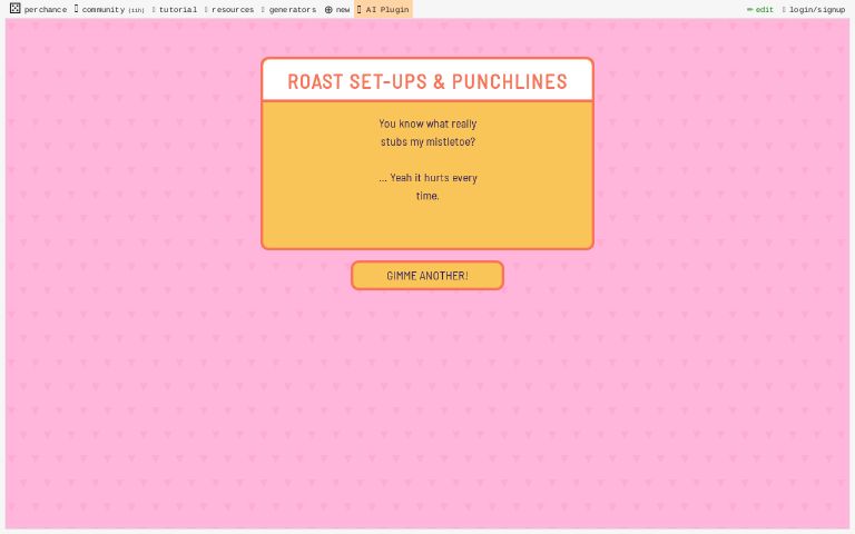Roast Set-Ups & Punchlines ― Perchance Generator