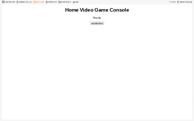 Home Video Game Console ― Perchance Generator