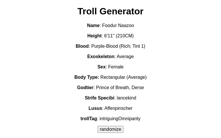 Troll Generator