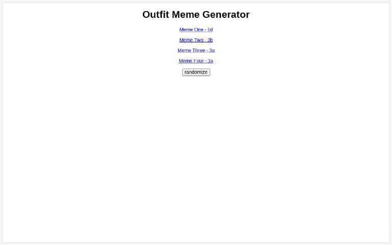Outfit Meme Generator