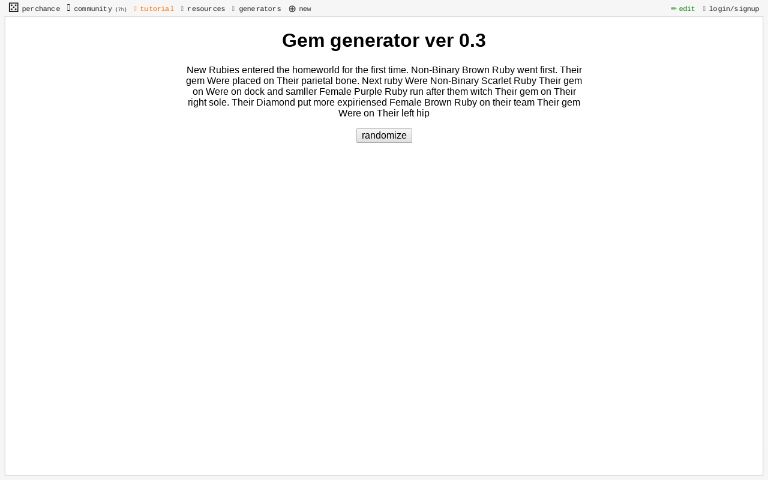 Gem generator ver 0.3