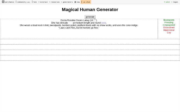 Magical Human Generator