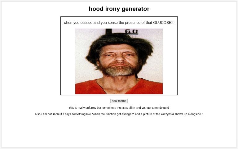 hood irony generator