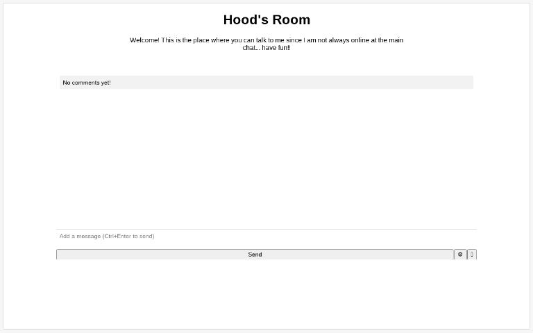 Hood's Room ― Perchance Generator