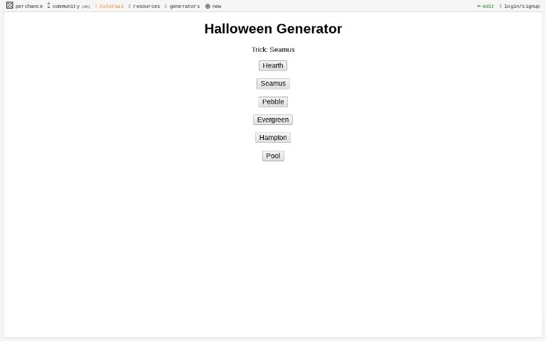 Halloween Generator