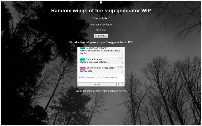 Random wings of fire ship generator WIP