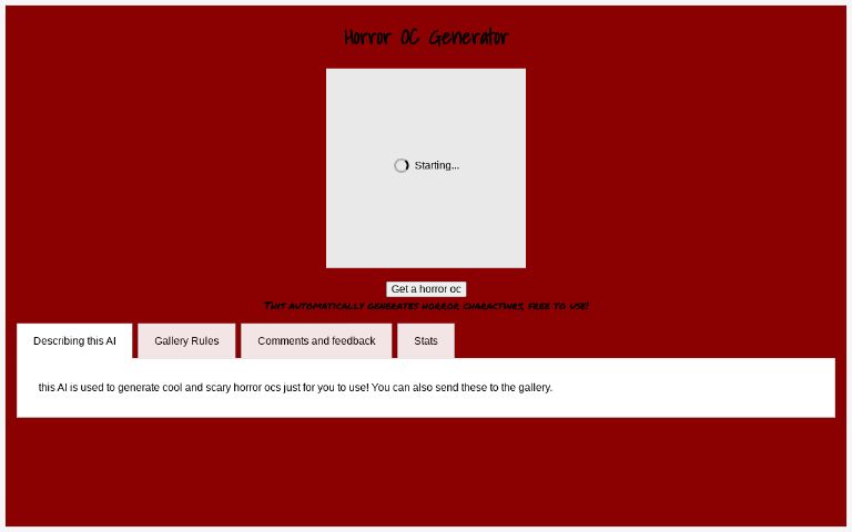 Horror OC Generator
