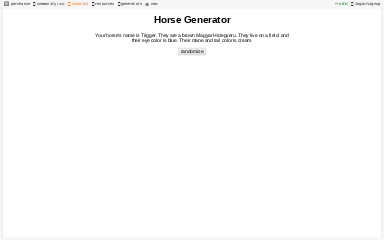 Horse Generator