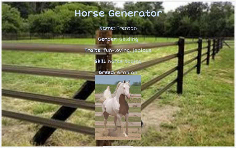 Horse Generator