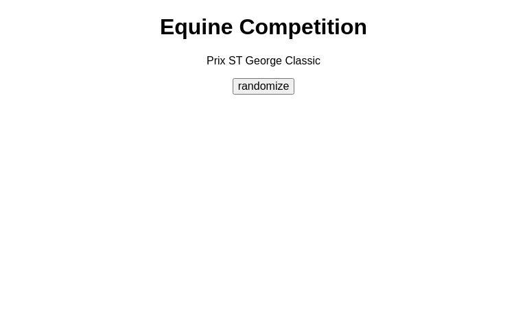 Equine Competition ― Perchance Generator