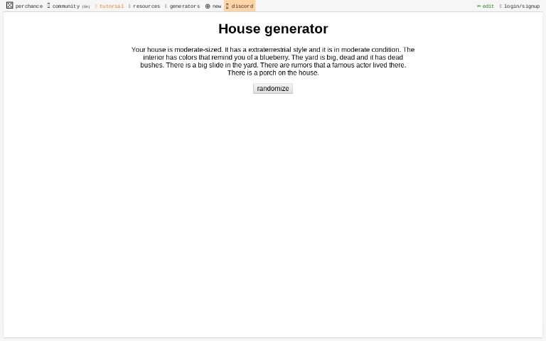 House generator
