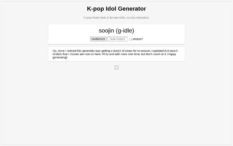 K-pop Idol Generator