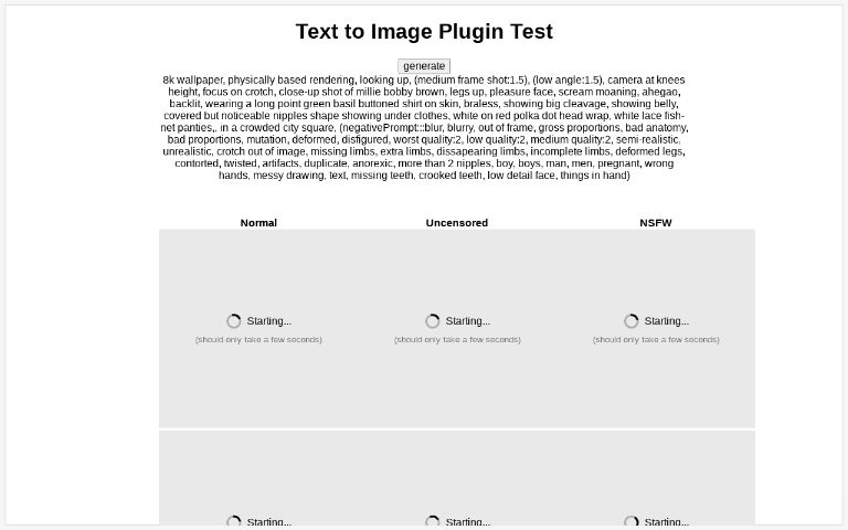 Text to Image Plugin Test